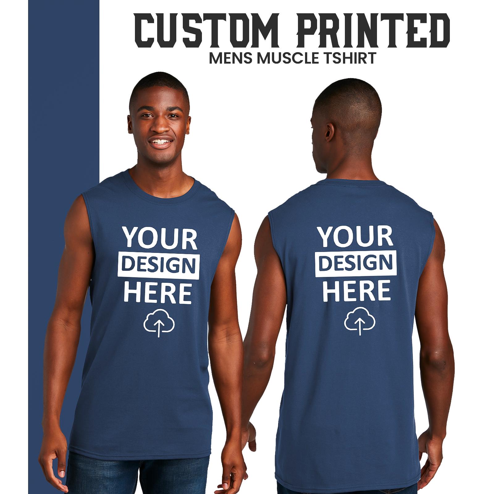 Custom Sleeveless Tshirt, Custom Muscle Tshirt, Men's Summer Shirt ...