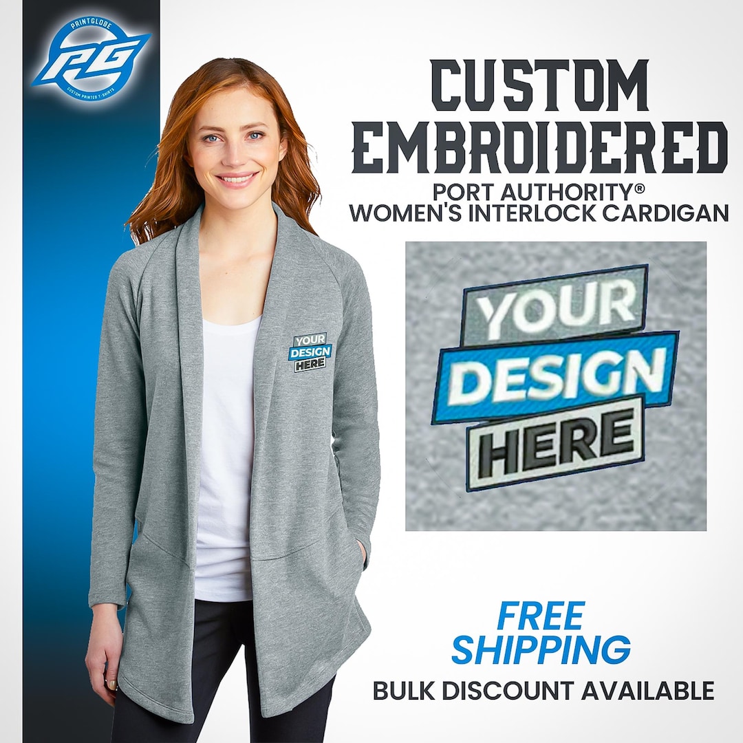 Custom Embroidered Women's Cardigan Custom Ladies Cardigan Personalized ...