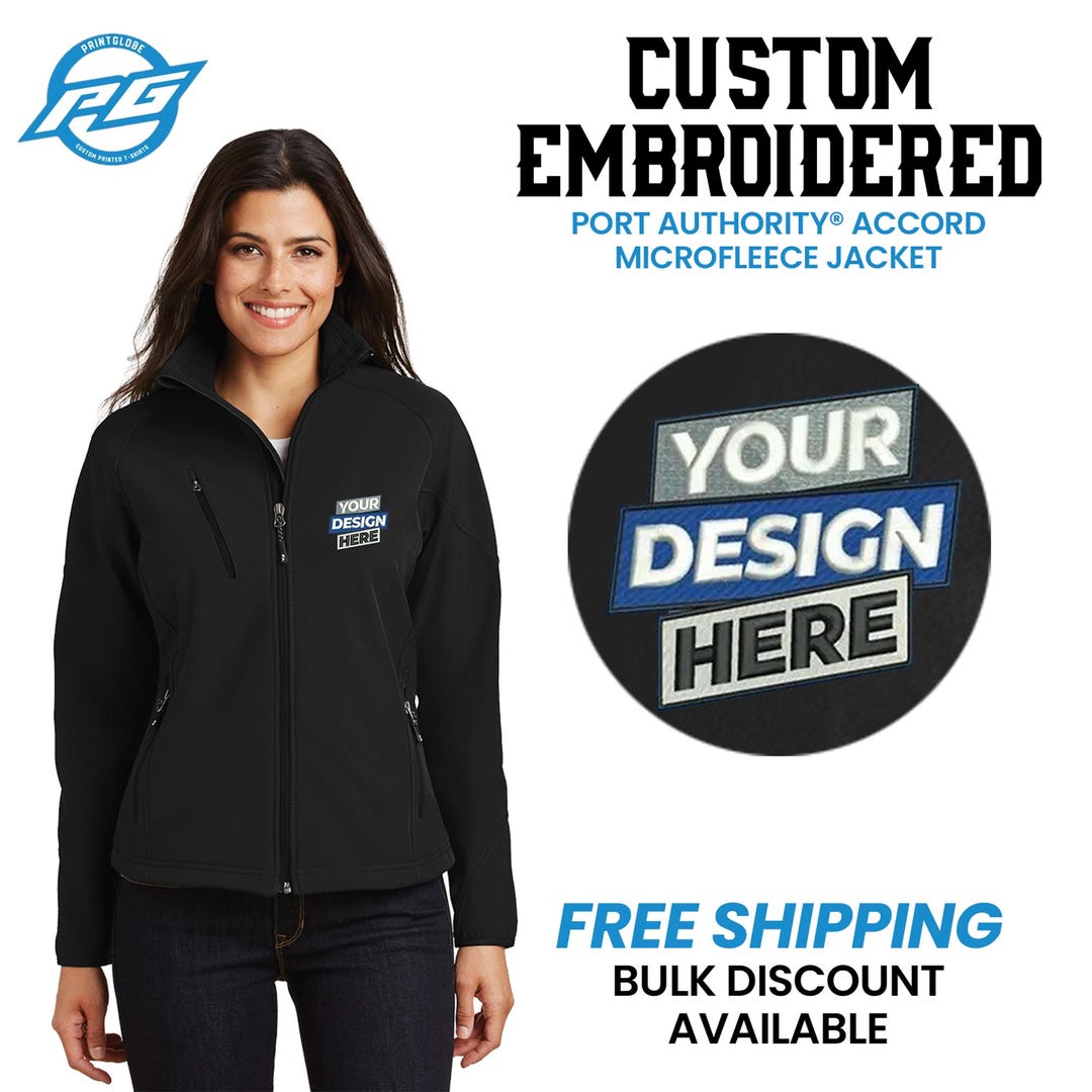 Custom Rain Jacket for Women, Custom Embroidered Zip up Jacket, Custom ...