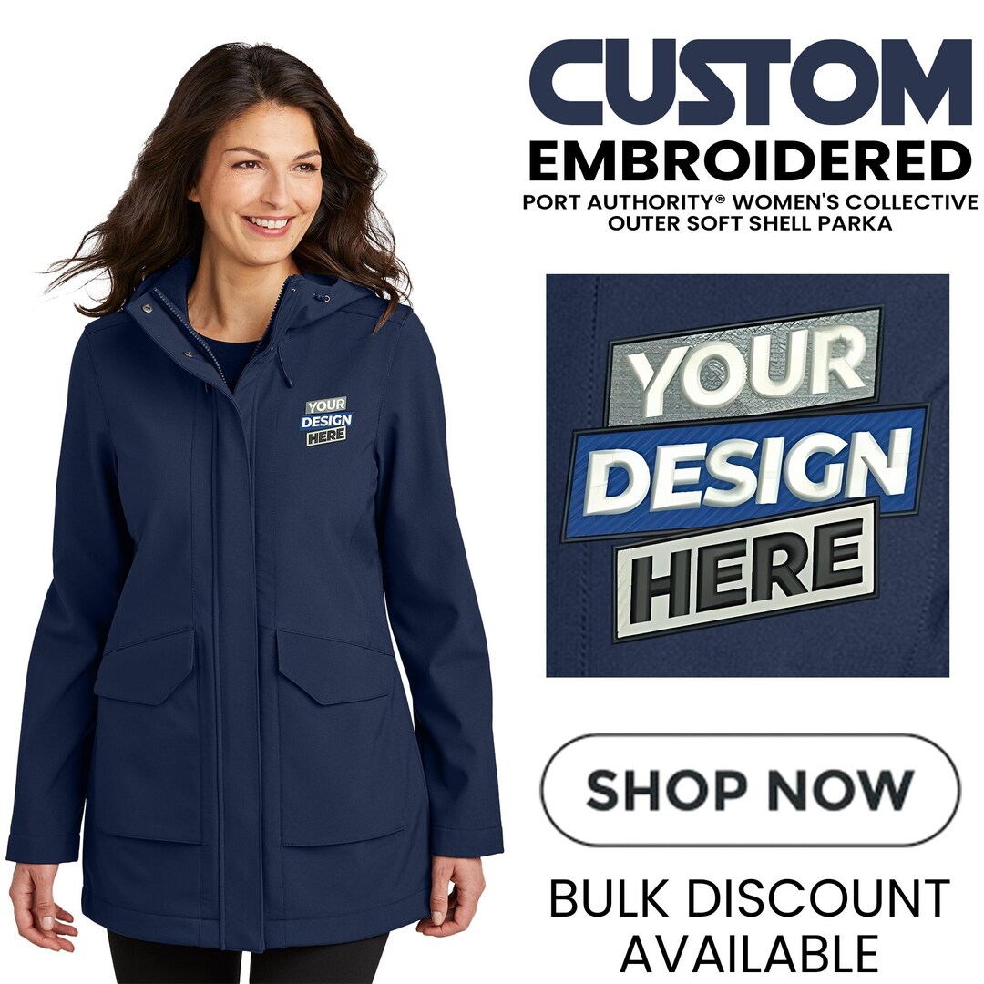 Custom Embroidered Port Authority® Women's Collective Outer Soft Shell ...