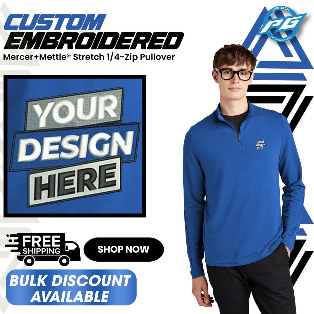 Custom Mercer+mettle Stretch 1/4-zip Pullover Make Your Own Pullover ...