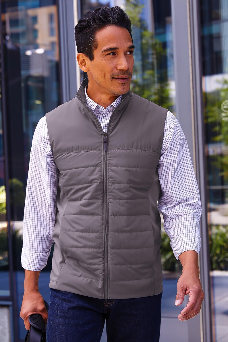 Port Authority® Collective Insulated Vest Custom Embroidered Men's Full ...
