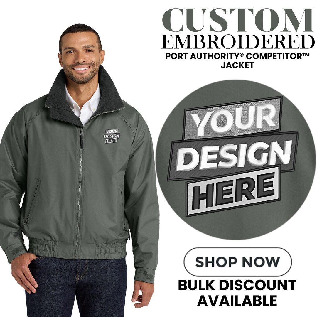 Custom Embroidered Winter Jacket, Port Authority® Competitor™ Jacket ...