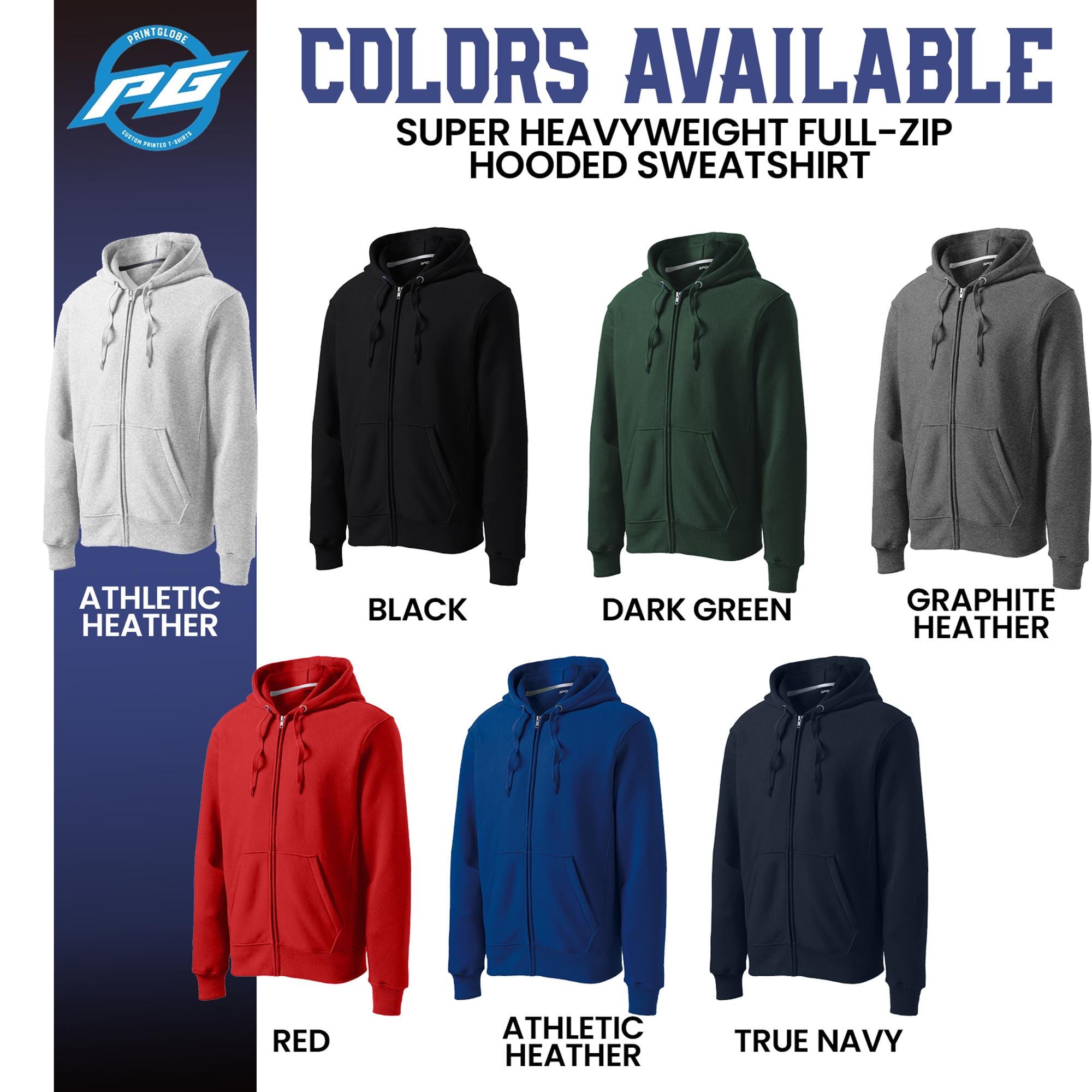 Custom Embroidered Jacket Custom Full-zip Heavyweight Hooded Jacket ...