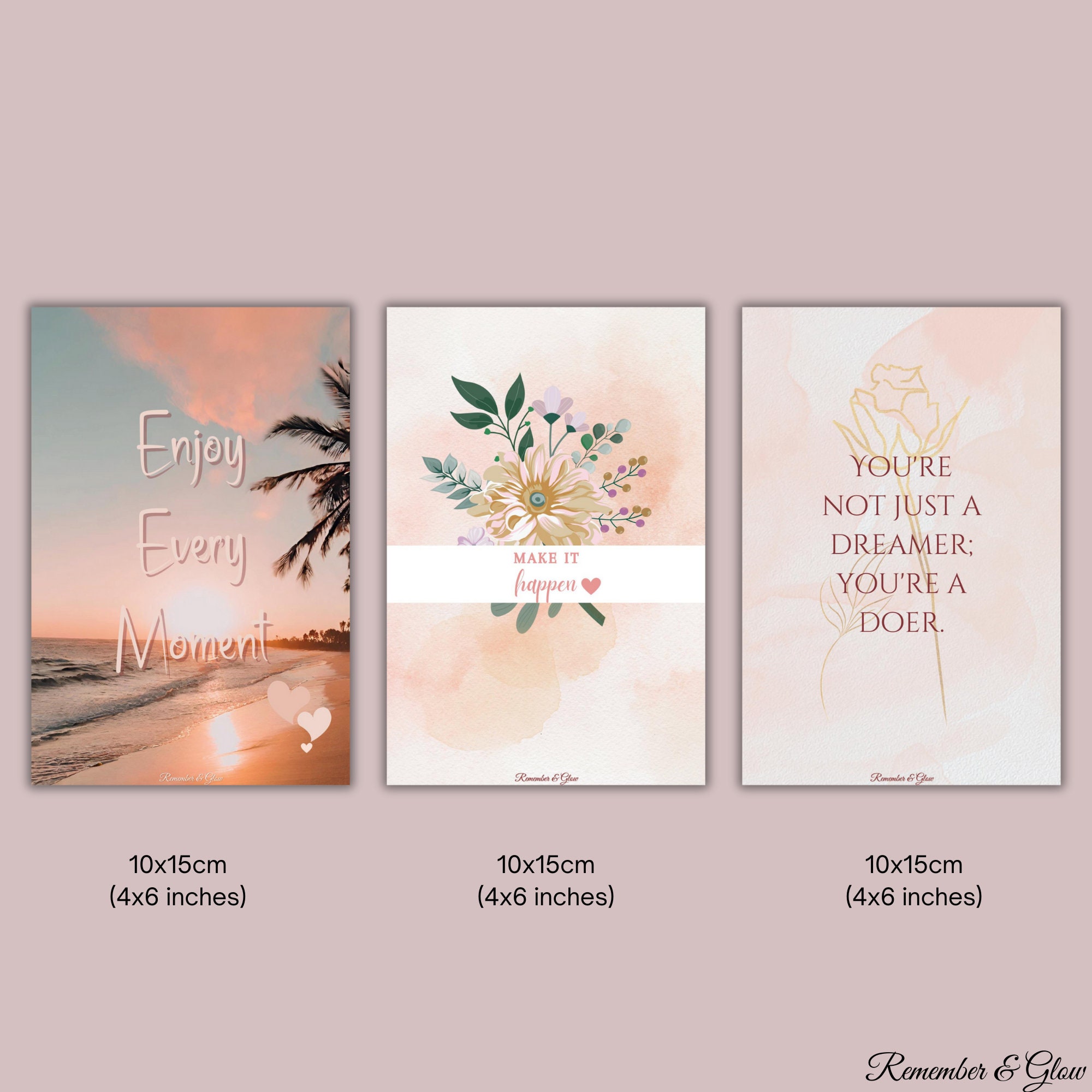 Powerful Motivational Quotes Prints for Photo Wall Grid - Etsy