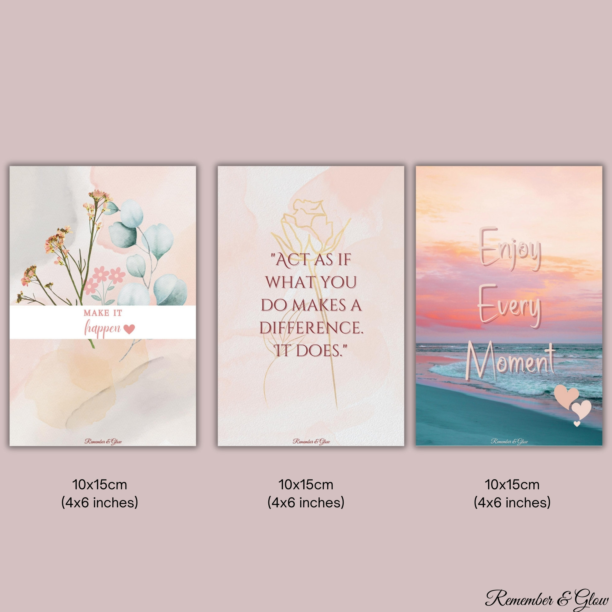 Powerful Motivational Quotes Prints for Photo Wall Grid - Etsy