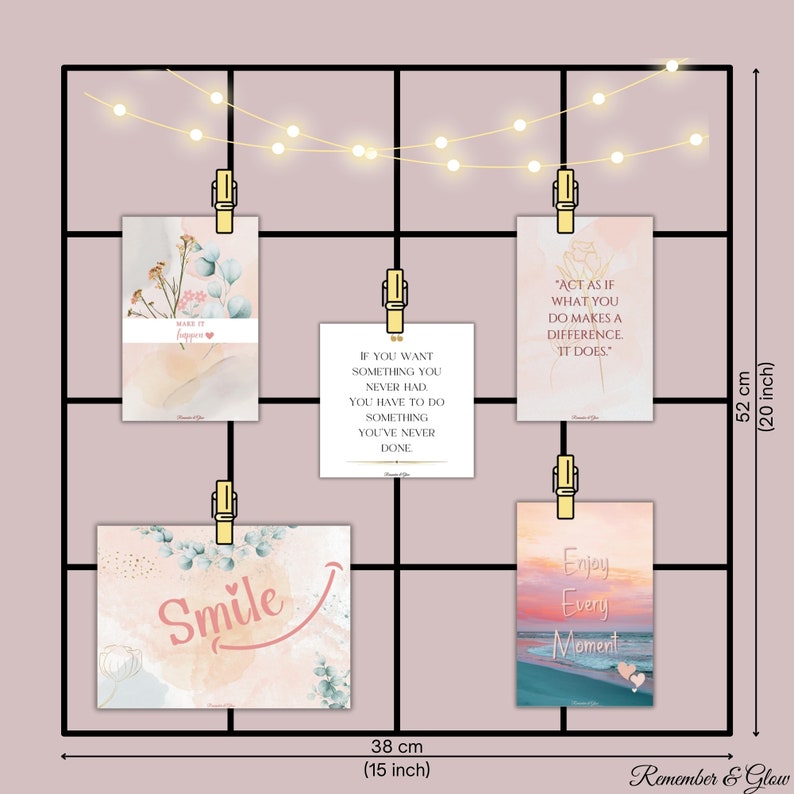 Powerful Motivational Quotes Prints for Photo Wall Grid - Etsy