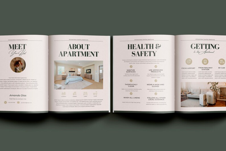 27-page Welcome Book Template, Guest Book Template, House Rules Guide ...