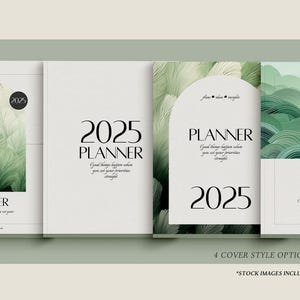 2025 Canva Planner Template, 2025 Monthly Calendar Template, Editable ...