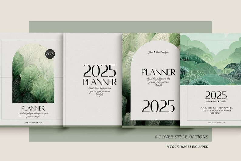 2025 Canva Planner Template, 2025 Monthly Calendar Template, Editable ...
