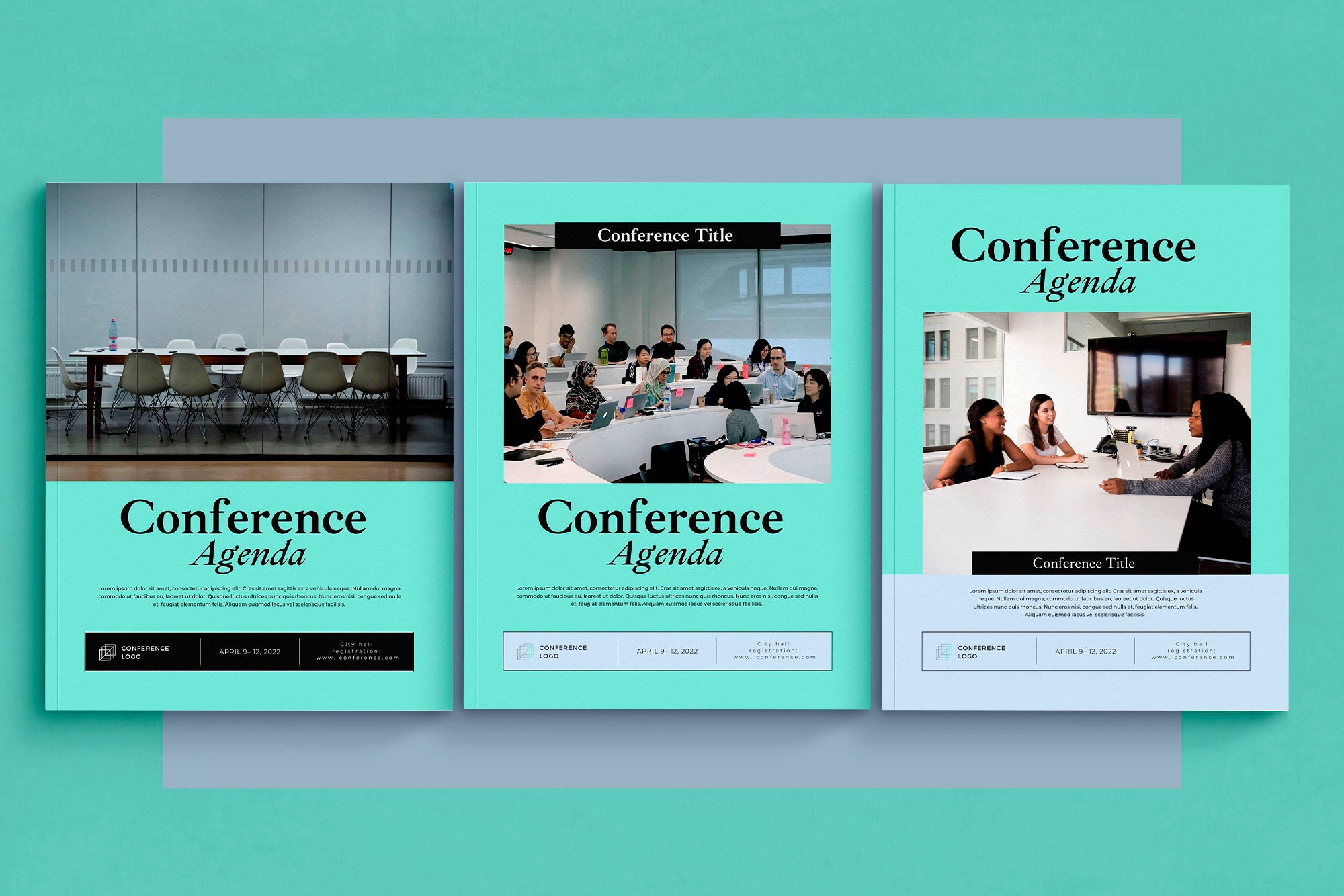 Conference Agenda Canva Template, Business Brochure Magazine, Event ...