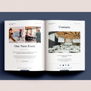 Conference Agenda Template, Indesign Template, Business Brochure ...