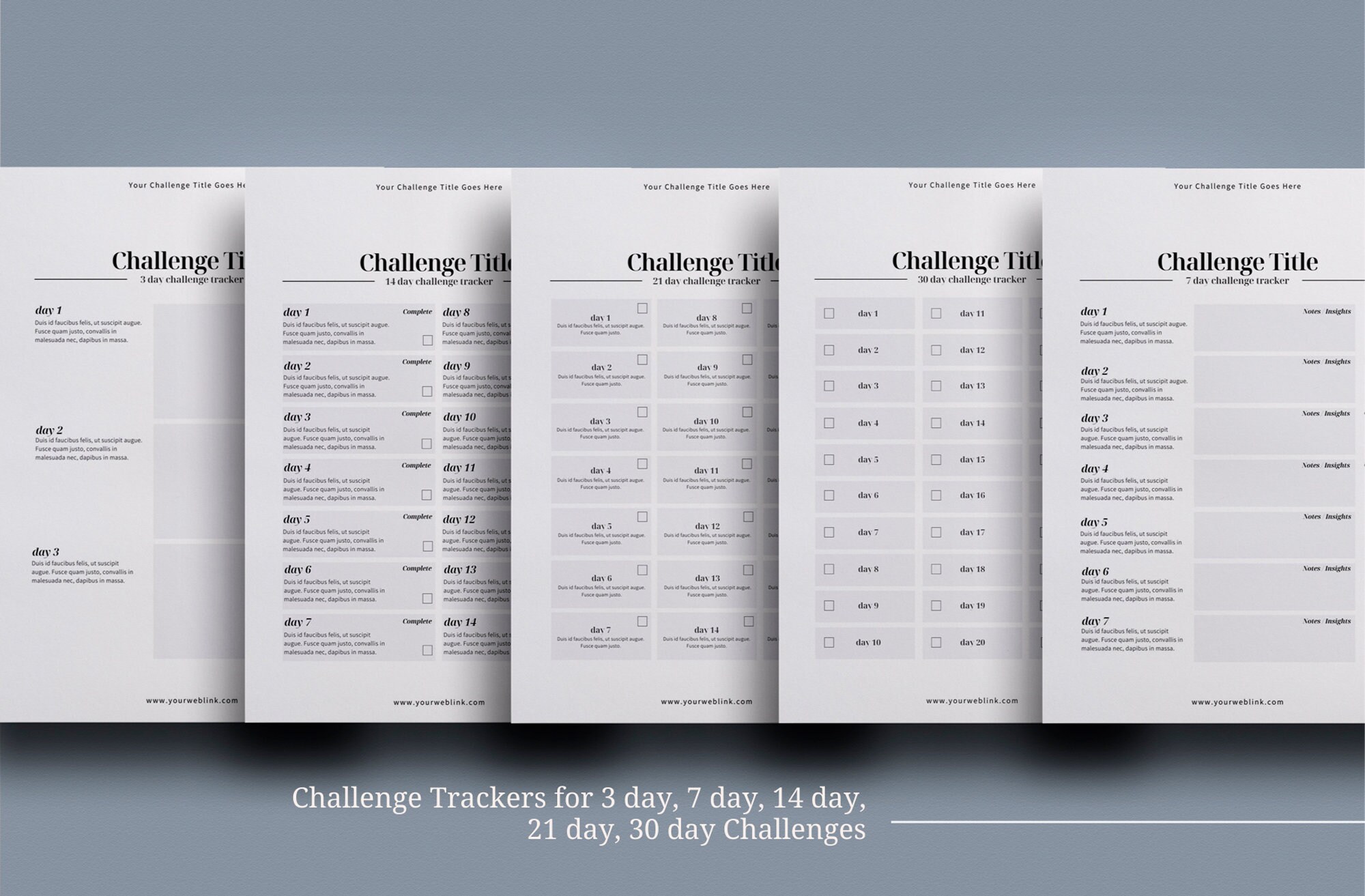 Challenge Workbook Creator, Canva Template, Course Workbook Worksheet ...