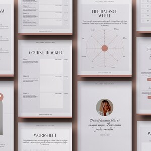 Workbook Indesign Template, Online Course Guide, Ecourse Worksheet ...