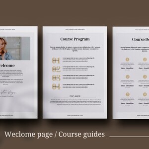 Workbook Canva Template, Online Course Guide, Ecourse Worksheet ...