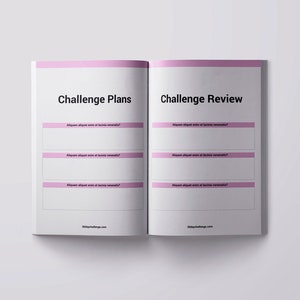 30 Day Challenge Workbook Canva Template, Course Workbook Worksheet ...