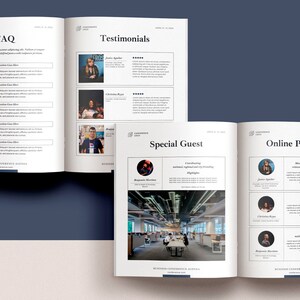 Conference Agenda Template, Indesign Template, Business Brochure ...