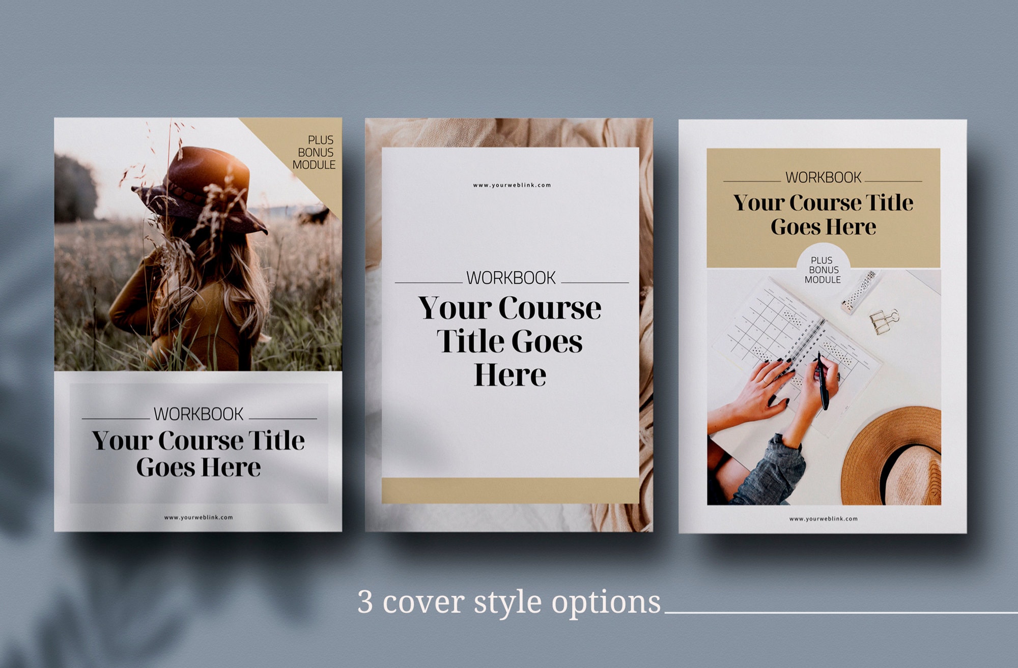 Workbook Indesign Template, Online Course Guide, Ecourse Worksheet ...