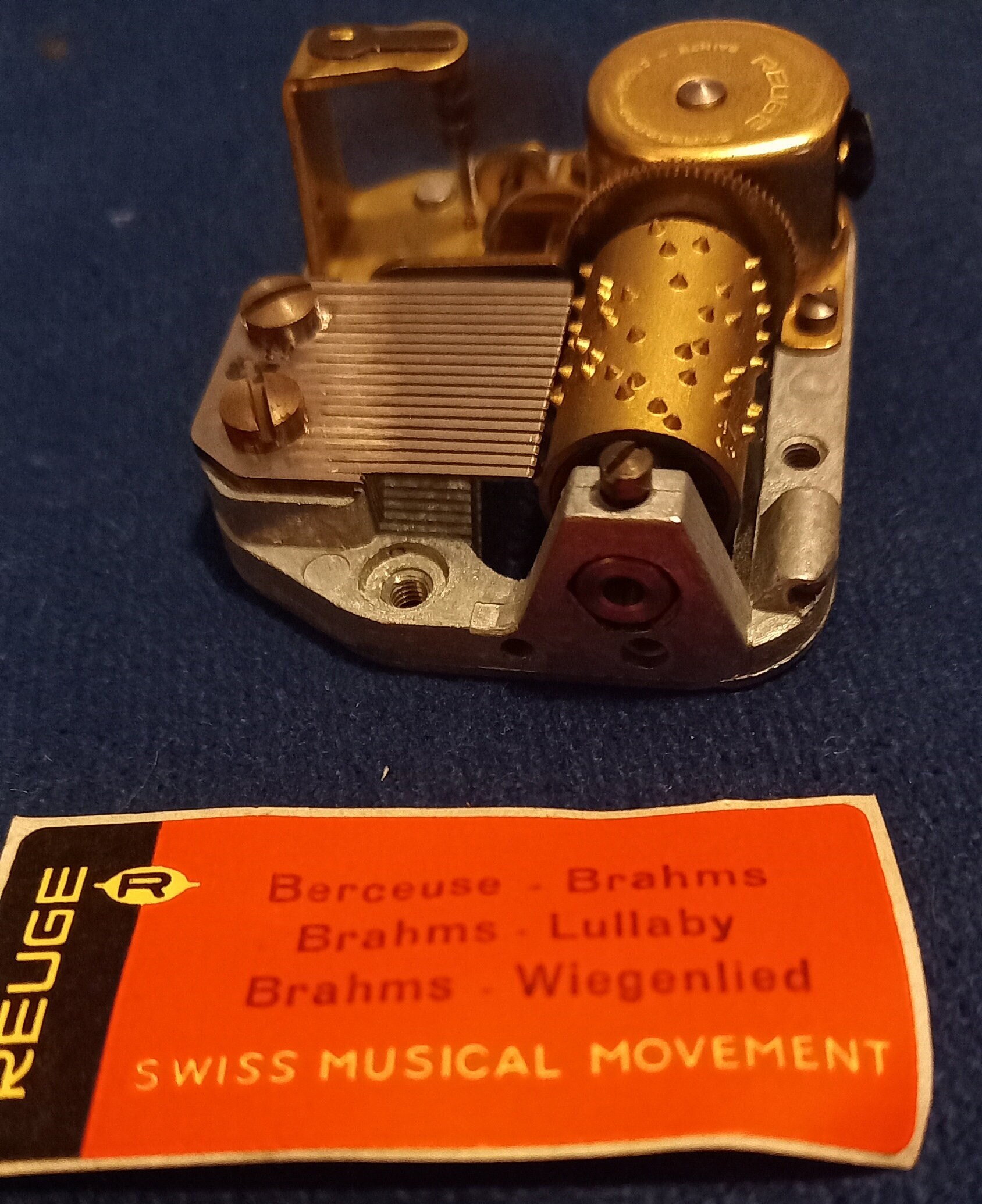Vintage Swiss Musical Movement REUGE brahms Lullaby - Etsy