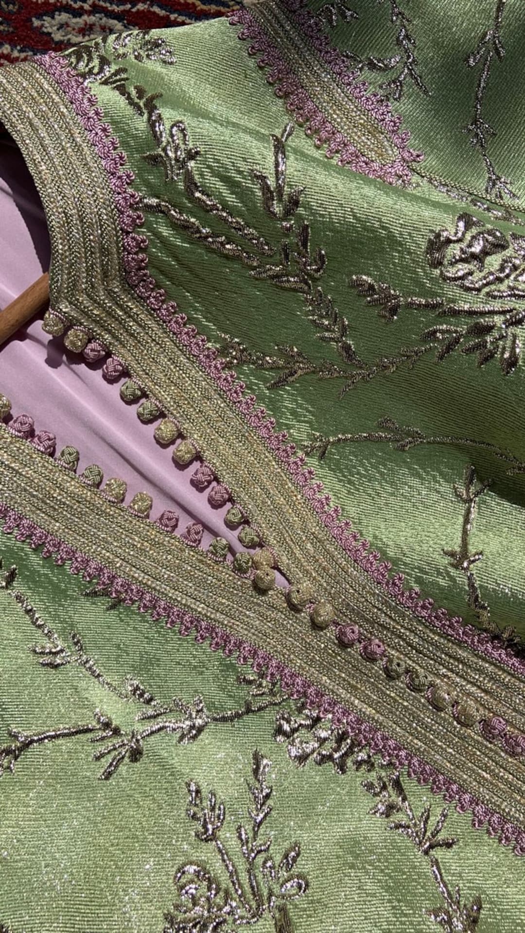 Made to Order Brocade Moroccan Caftan | Satin Lining | Embroidery ...