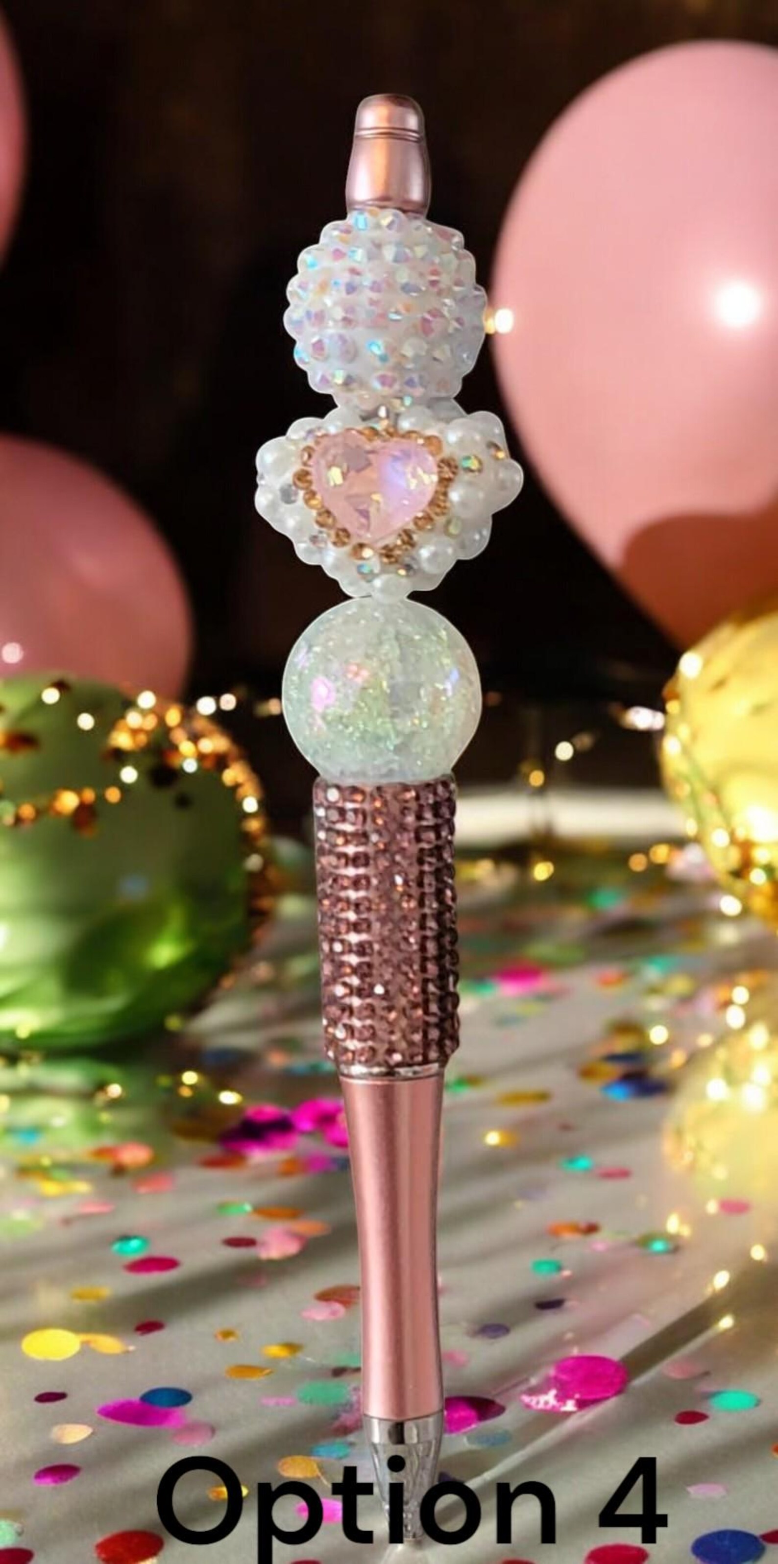 Assorted Heart Beaded Pens - Etsy
