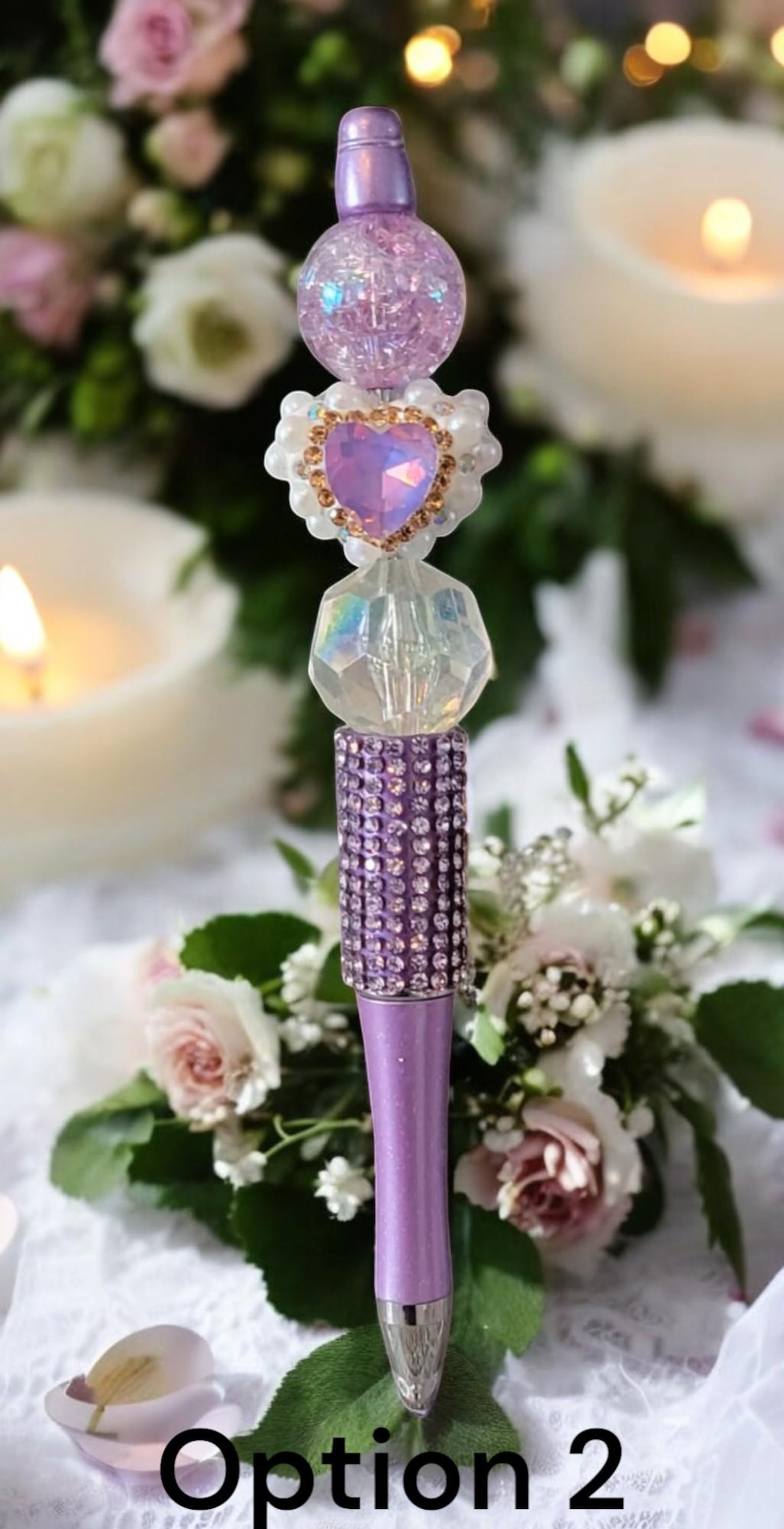 Assorted Heart Beaded Pens - Etsy