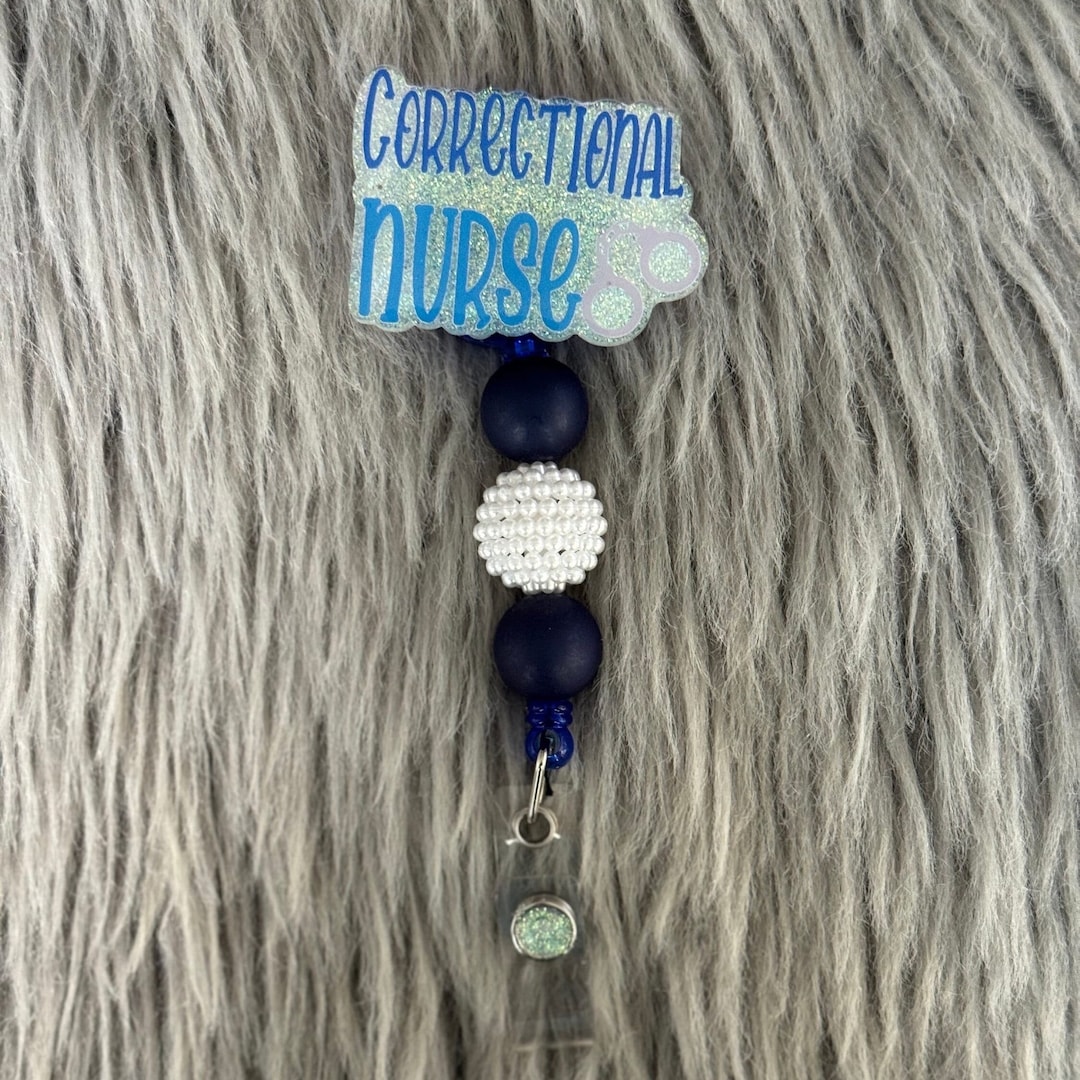 Badge Reel for Nurses, Correctional Nurse Badge Reel, Prison Nurse ...