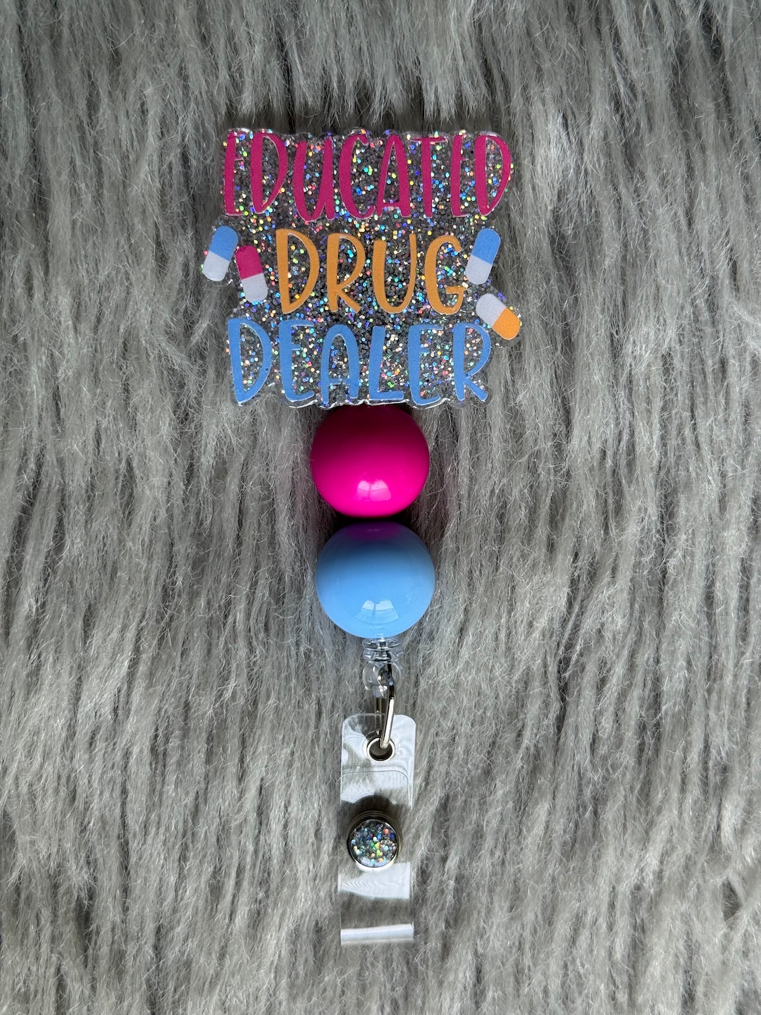 Educated Drug Dealer Badge Reel - Etsy