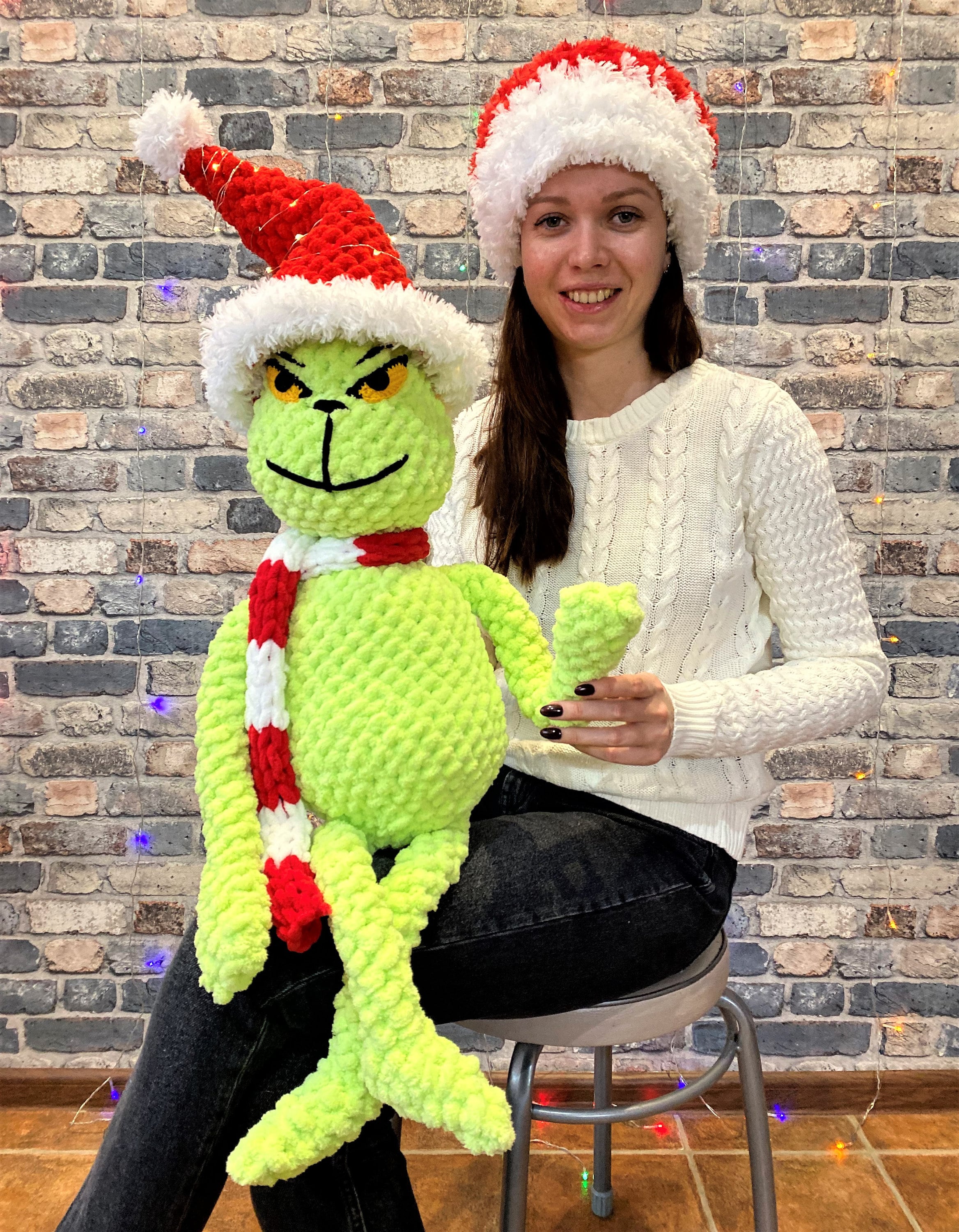 Christmas Grinch Crochet Pattern for Loop Yarn Crochet - Etsy