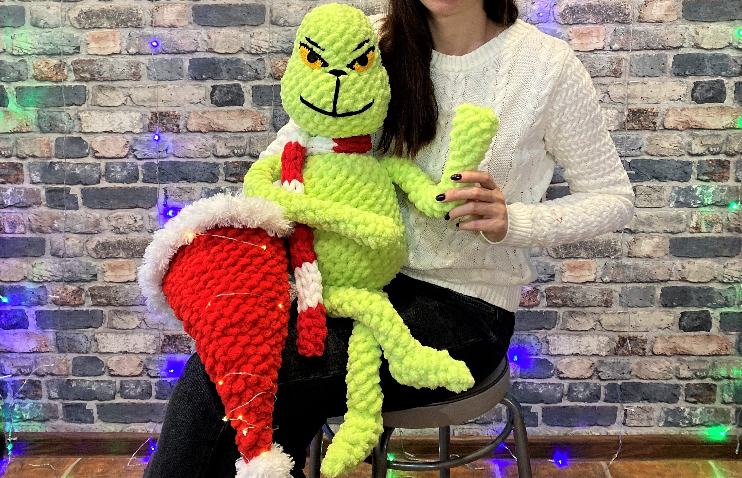 Christmas Grinch Crochet Pattern for Loop Yarn Crochet - Etsy