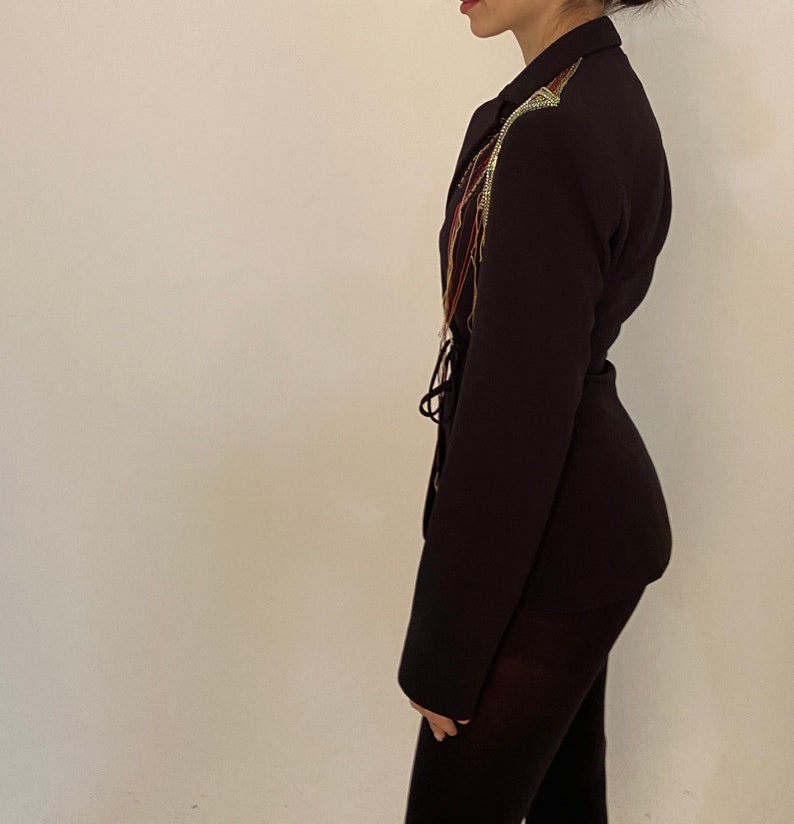 Fancy Stitched Vintage Jacket/blazer Jacket Hand Stitched,handmade ...