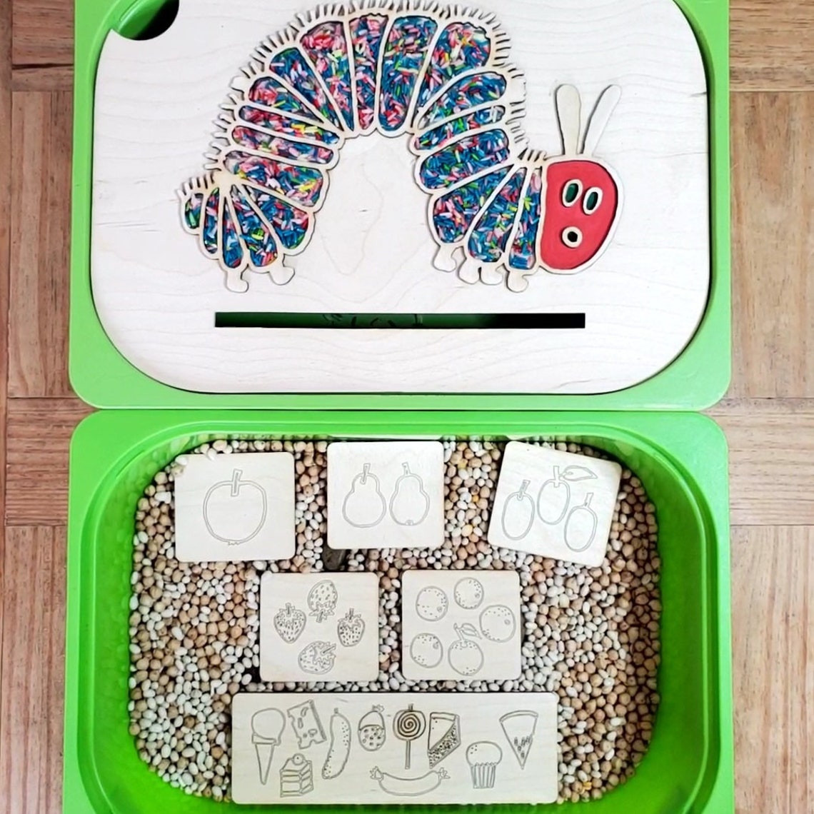 The Very Hungry Caterpillar Trofast Sensory Bin Insert for - Etsy