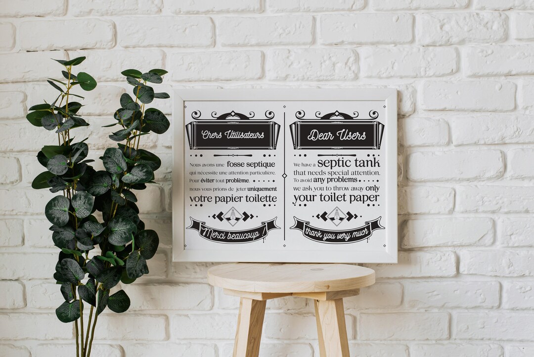 Toilet Poster - Septic Tank - Etsy