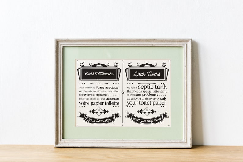Toilet Poster - Septic Tank - Etsy