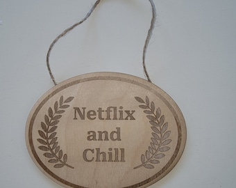 Netflix and Chill Sign - Etsy
