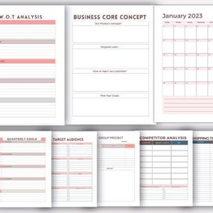 Business Planner Printable BUNDLE, Small Business Planner, Side Hustle ...