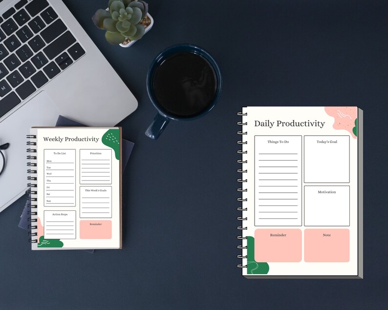 Productivity Planner Printable Ultimate Life Journal Binder Daily ...