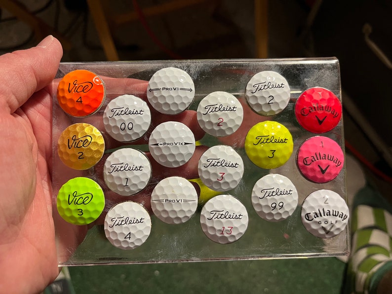 Golf Ball Marker With Magnetic Hat Clip - Etsy