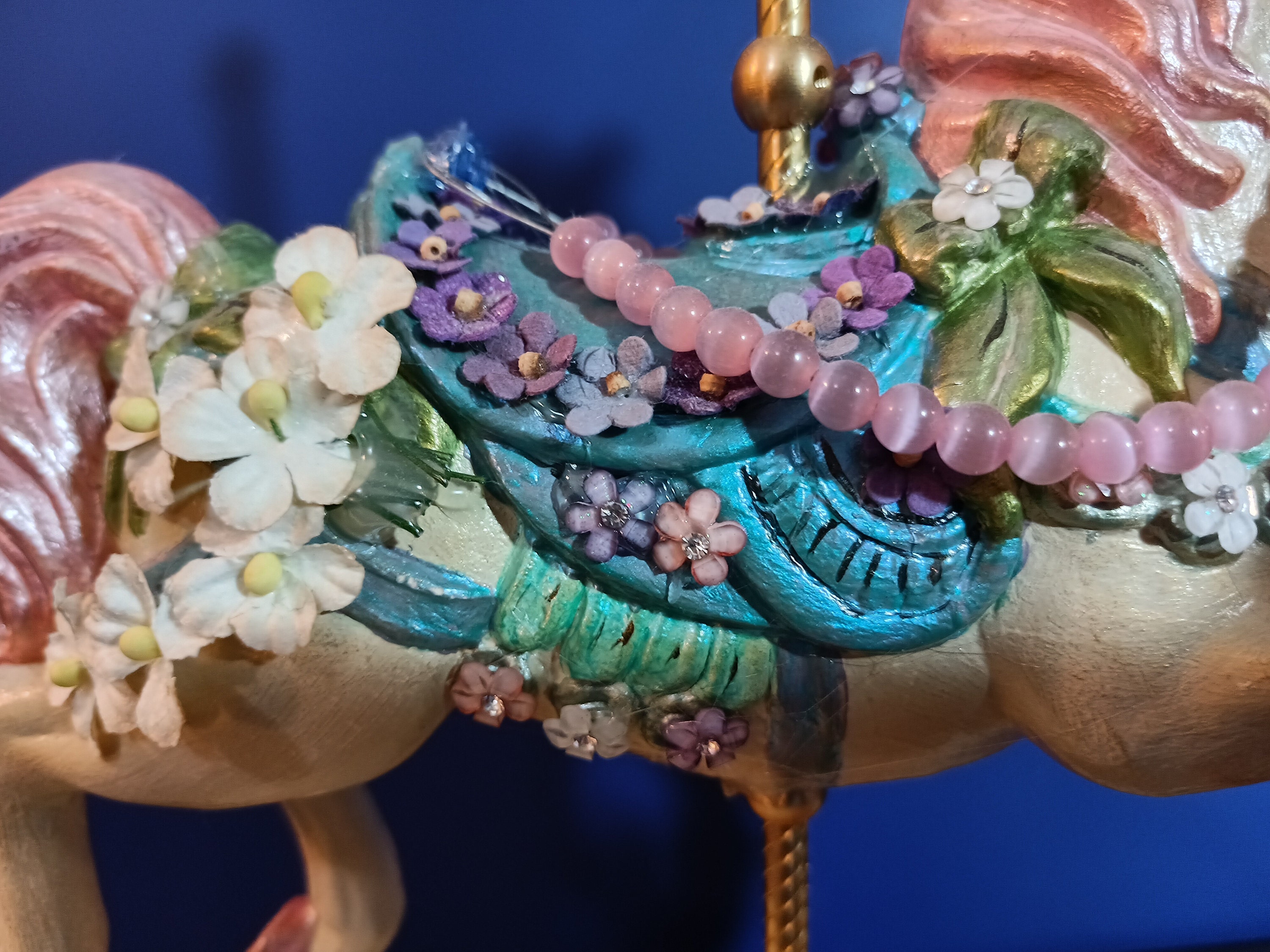 12" Hand Painted Bisque Carousel Horse - Etsy