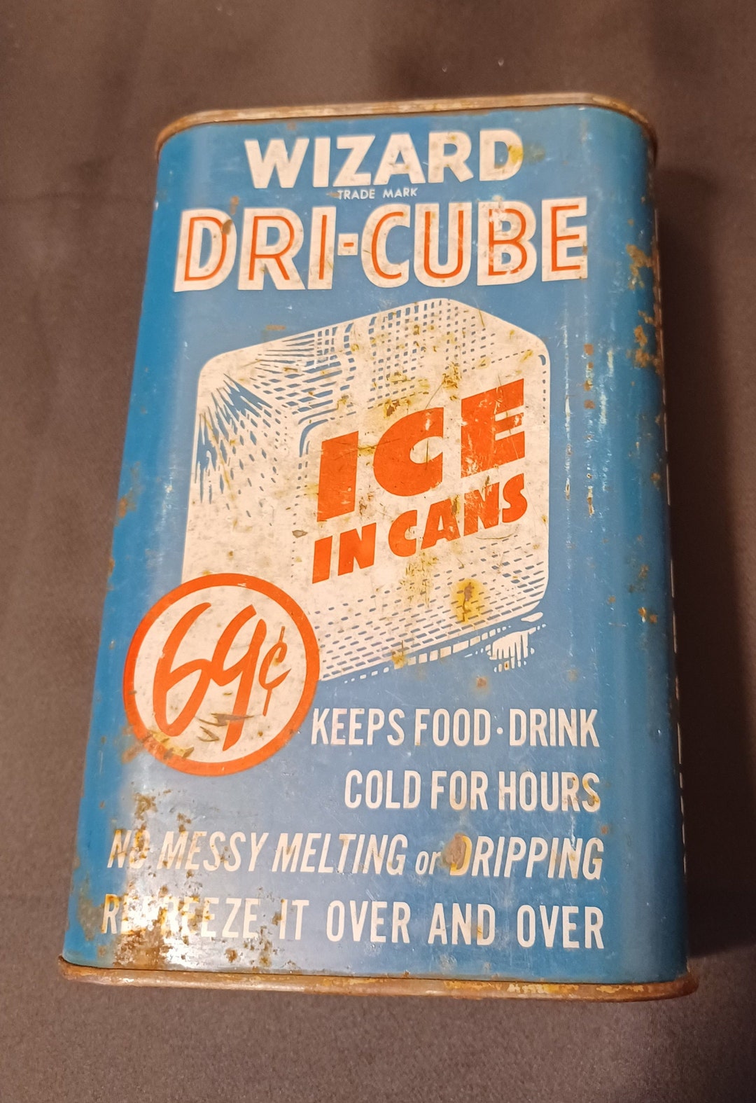 Vintage Wizard Dri-cube Ice in Can. Boyle-midway Inc. - Etsy