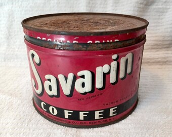 Savarin Coffee Tin - Etsy
