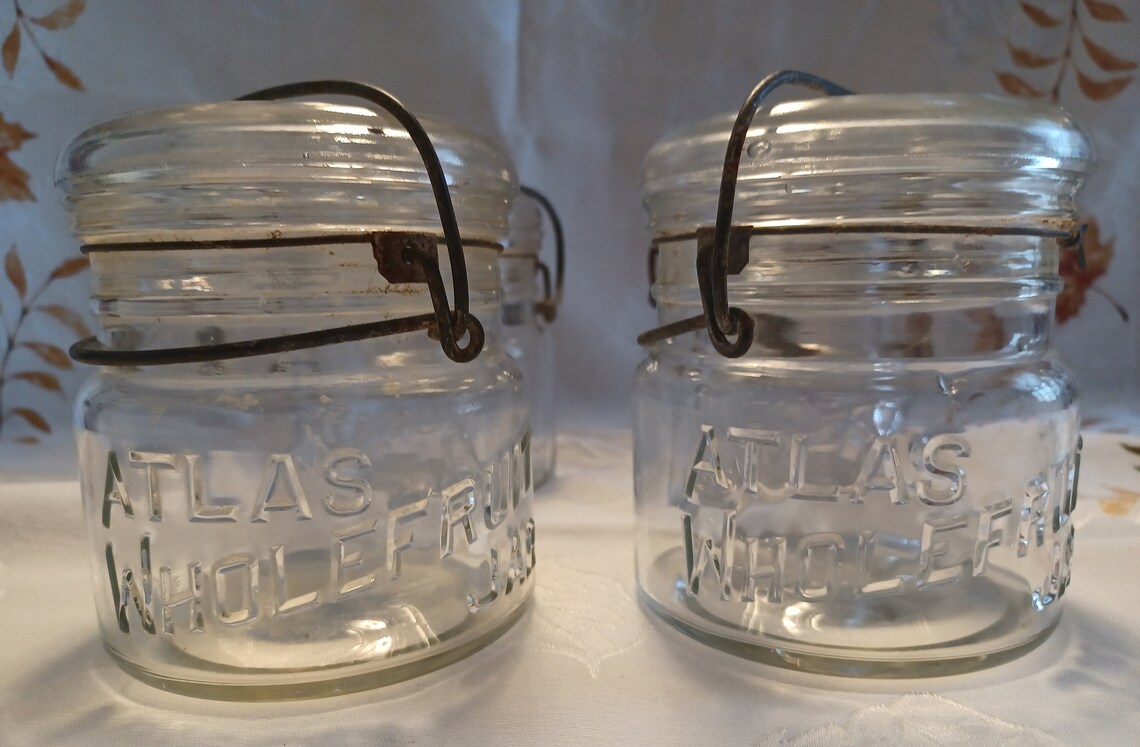 Authentic Atlas Wholefruit Mason Jars Vintage - Etsy