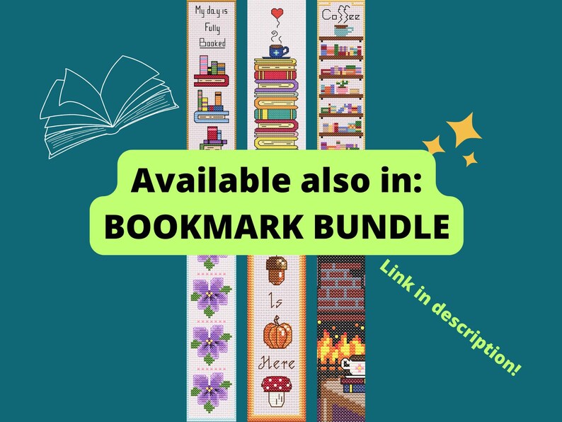Violet Bookmark Digital Cross Stitch Pattern, Spring Bookmark Pattern ...