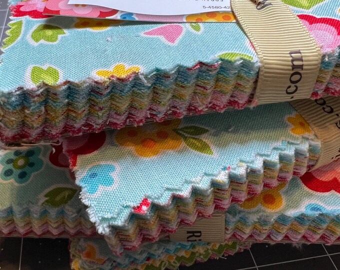 Riley Blake Charm Pack Bundle. Blooms and Bliss. 42 - 5” Squares in ...