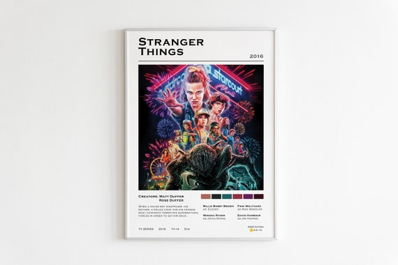 Stranger Things Poster TV Show Poster Wall Art Printing - Etsy