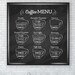 Coffee Menu Wall Sign, Huge Canvas Wall Decor, Coffee Shop, Coffee Time ...