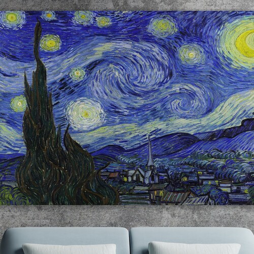 Starry Night Metal Wall Art Van Gogh Starry Night Wall Decor - Etsy