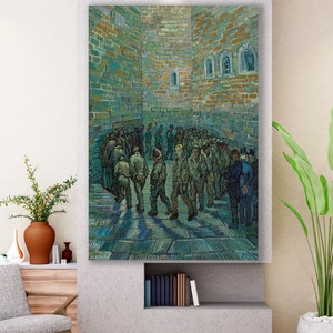 Prisoners Round Wall Art, Van Gogh Art, Huge Canvas Home Decor ...