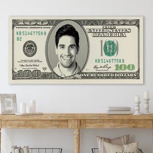 Custom Dollar Sign From Photo, Huge Canvas Wall Art, Personalized ...
