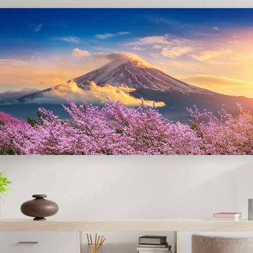 Japanese Sakura Wall Decor Japanese Flowering Cherry Blossom - Etsy